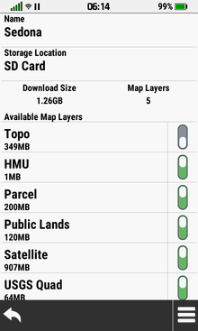 GPSrChive Montana 7x0 - Map Manager - Outdoor Maps+